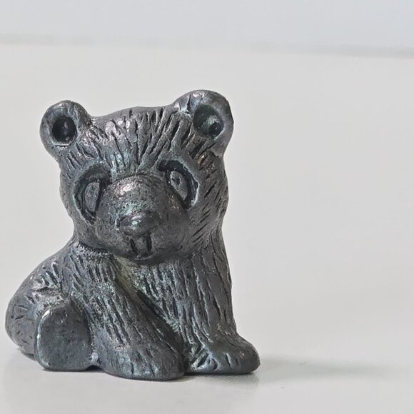 Unbranded | Accents | Vintage Pewter Bear Figurine Girl Scout Cookie ...